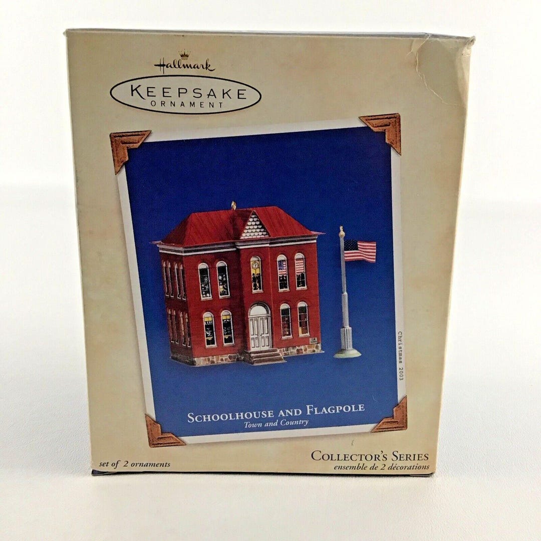 Hallmark Keepsake Christmas Ornament Town & Country #2 Schoolhouse ...