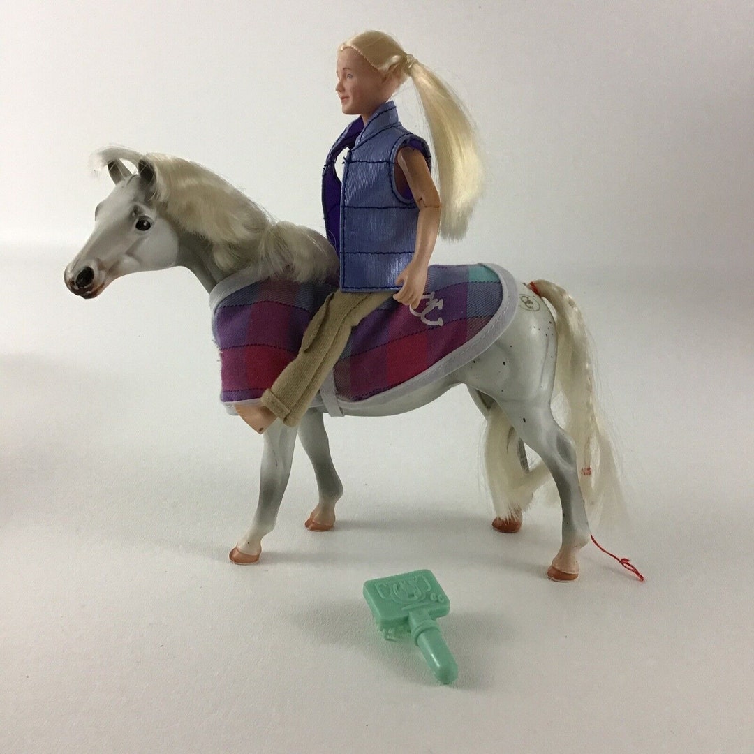 Grand Champions Model Horse Rider Equestrian Doll Figure Brush Vintage ...