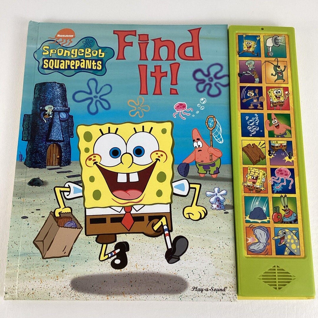 Spongebob Squarepants Find It Play A Sound Hardcover Book Nickelodeon ...