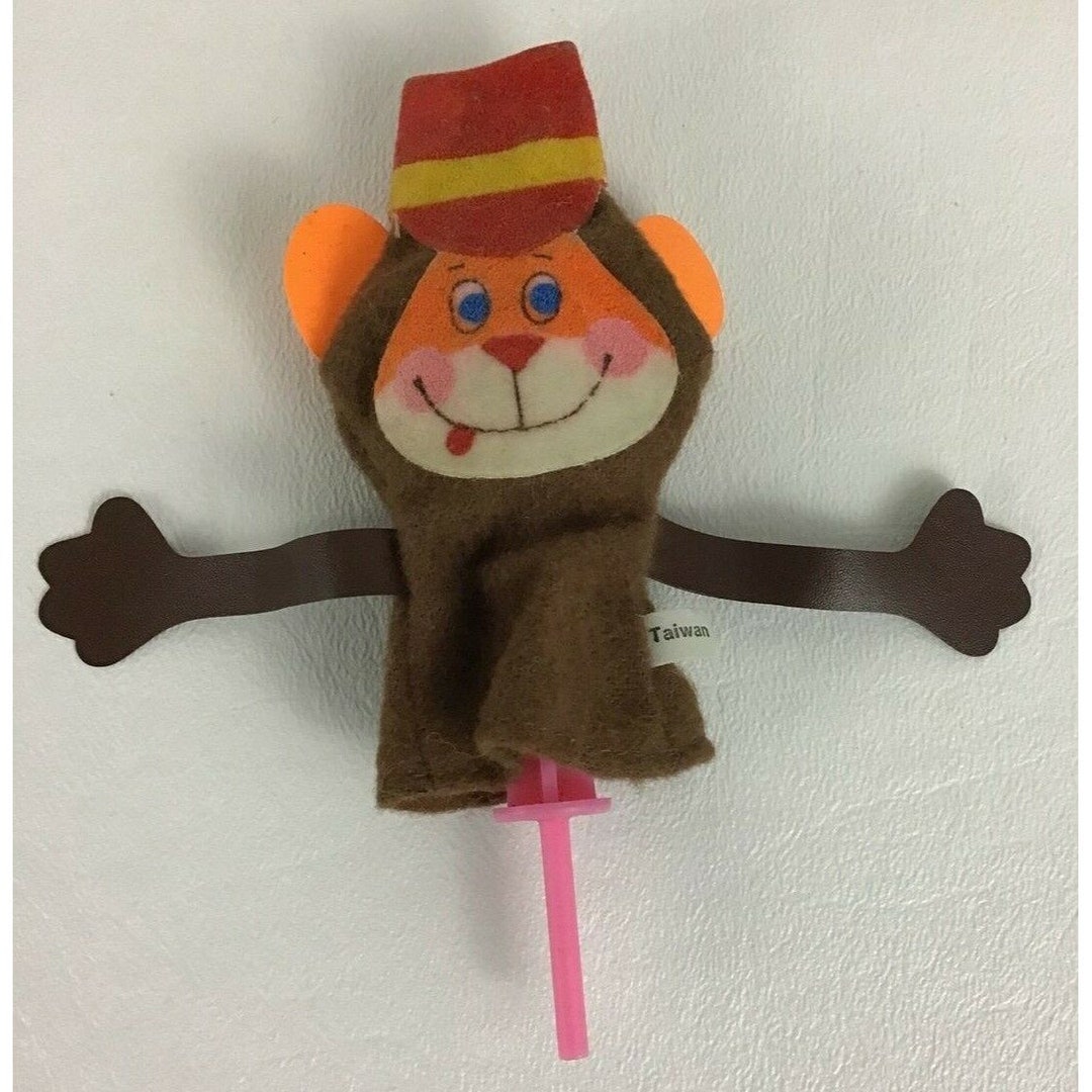 Peachy and Her Puppets Monkey Cloth Stick Puppet Vintage 1974 - Etsy