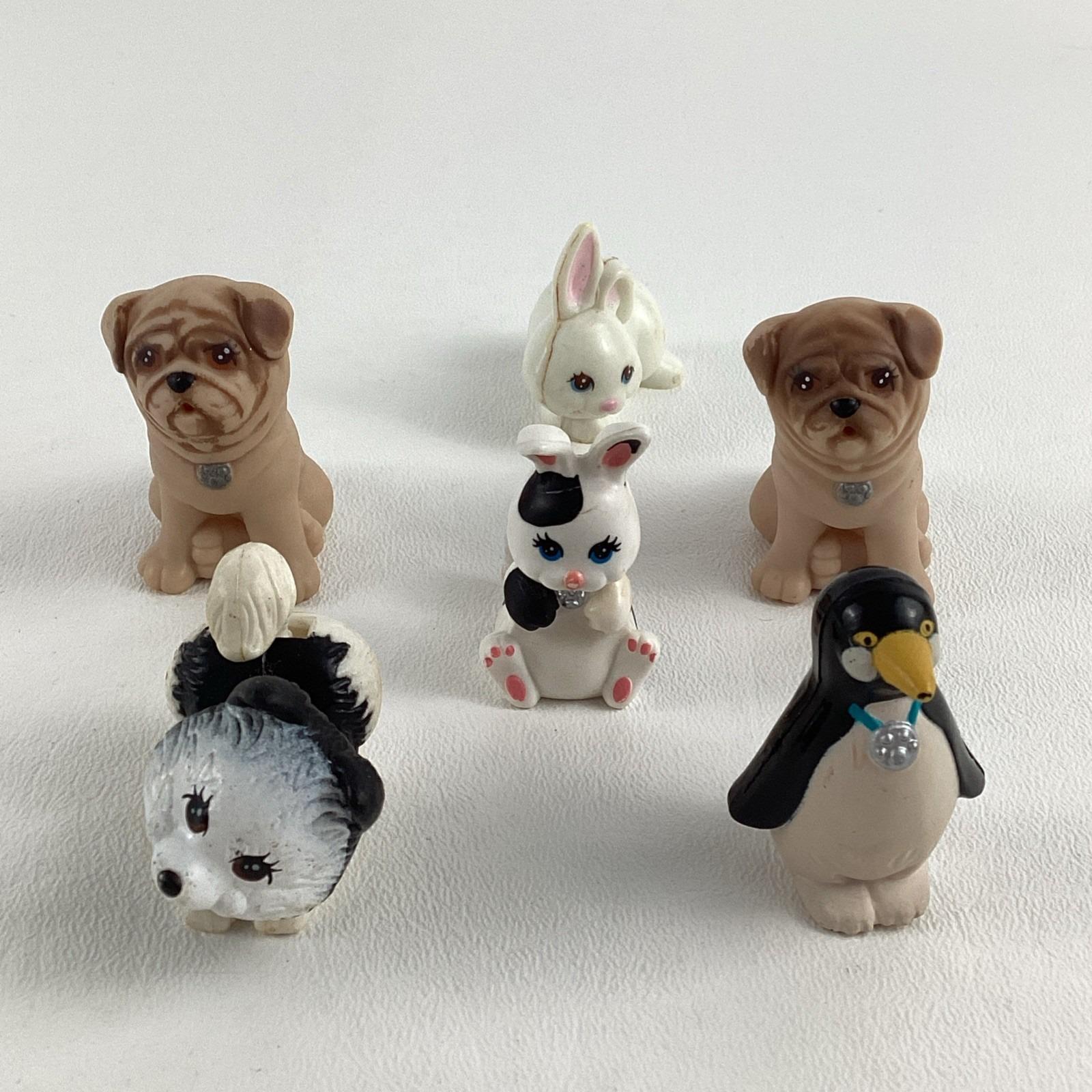 Littlest Pet Shop 90s Figure 6pc Lot Dogs Penguin Bunny Vintage 1993 ...