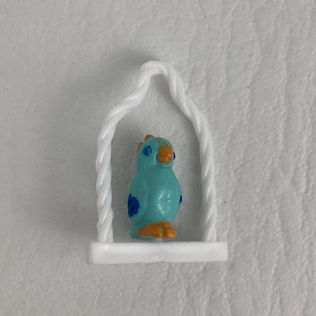 Polly Pocket Micro Mini Action Figure Toy Bluebird Swing Parrot Vintage ...