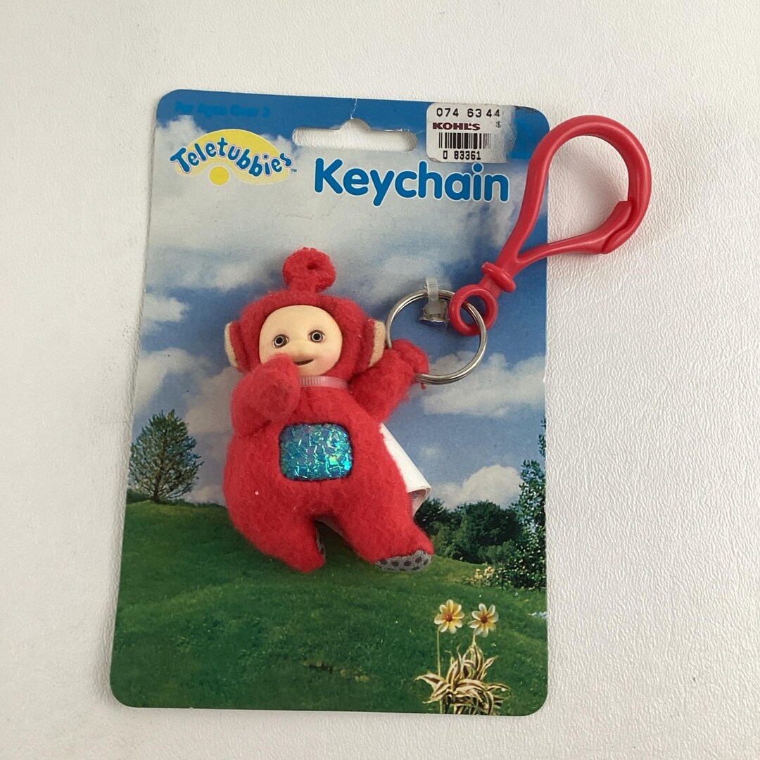 Teletubbies Keychain Po Plush Stuffed Clip on Toy Vintage 1998 Ragdoll ...