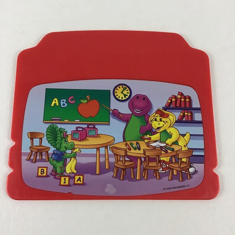 Barney & Friends Learning Laptop Replacement Cards Disc - Etsy Israel