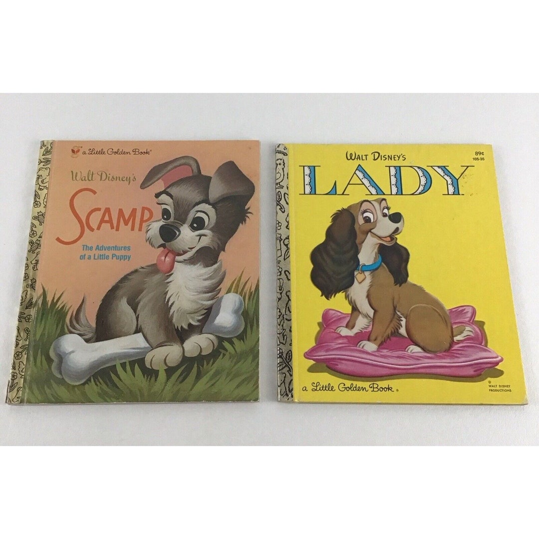 Little Golden Book Disney Lady Scamp Adventures of A Pup Vintage ...