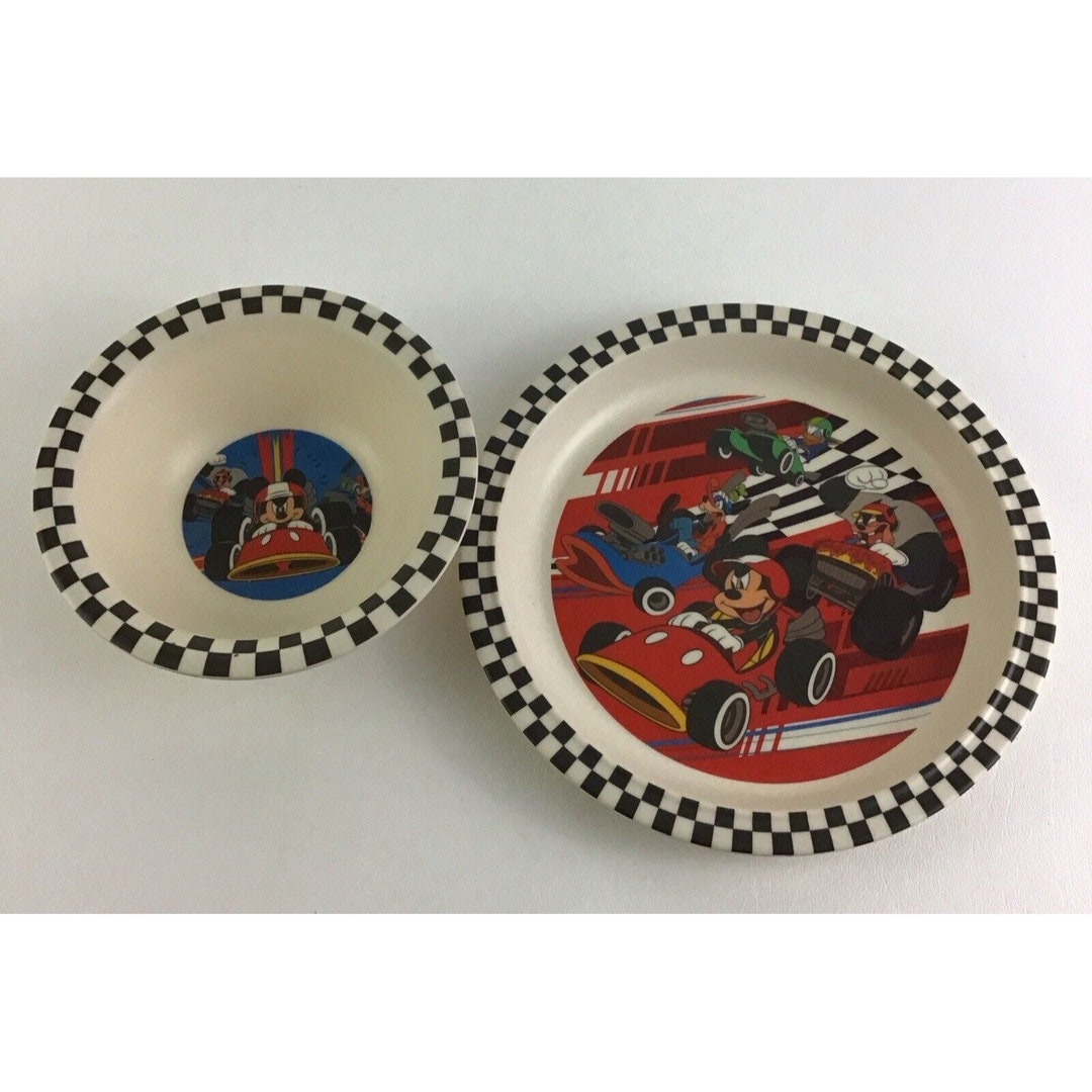 Disney Mickey & Friends Roadster Racers Plate Bowl Set Child - Etsy Disney Mickey & Friends Roadster Racers Plate Bowl Set Child - Etsy