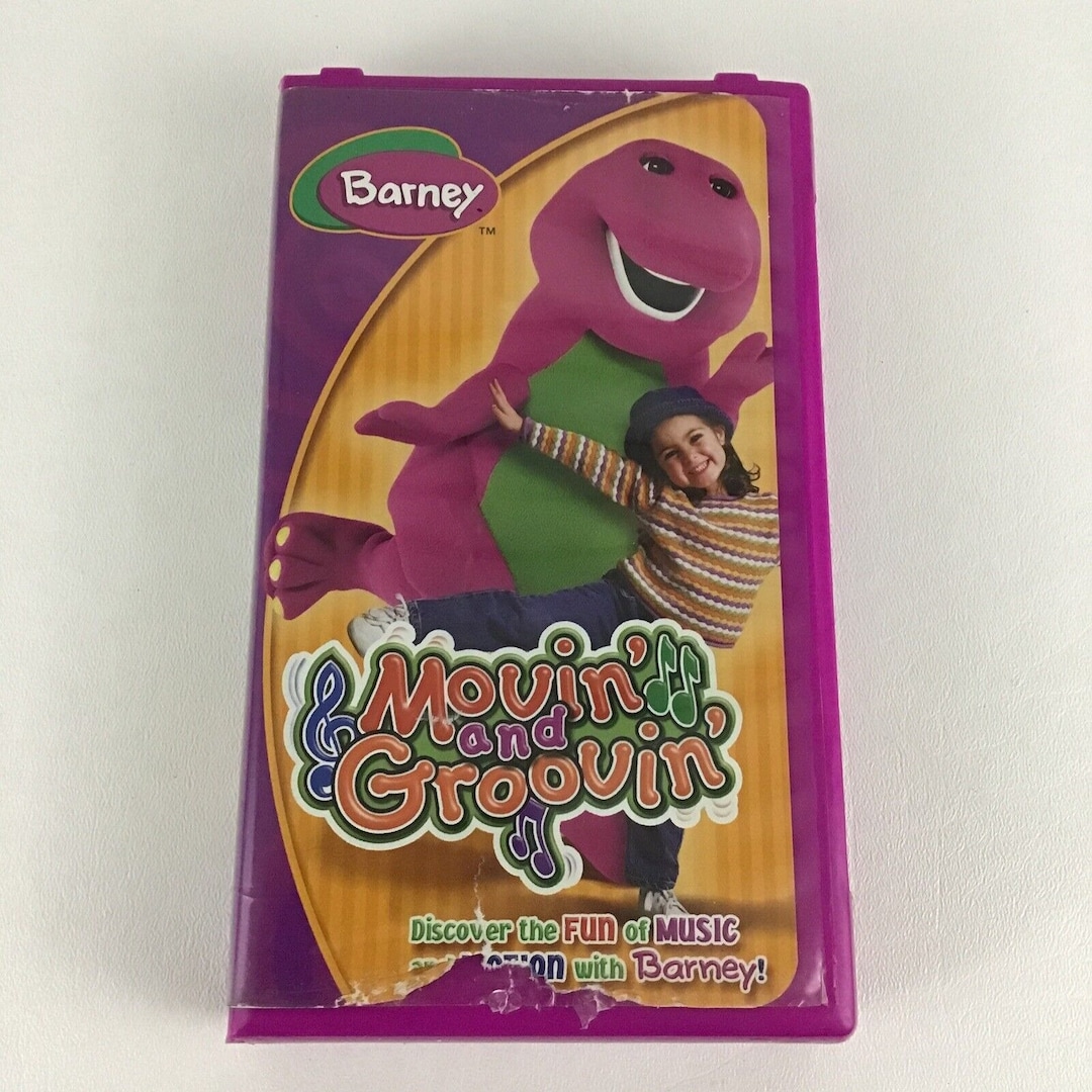 Barney and Friends White VHS Video Tape Moovin and Groovin 2004 Vintage ...