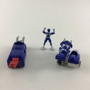 Mighty Morphin Power Rangers Micro Machines Blue Ranger Figures Vintage ...