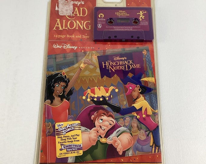 Walt Disney Hunchback of Notre Dame Read Along Book & Cassette Tape ...