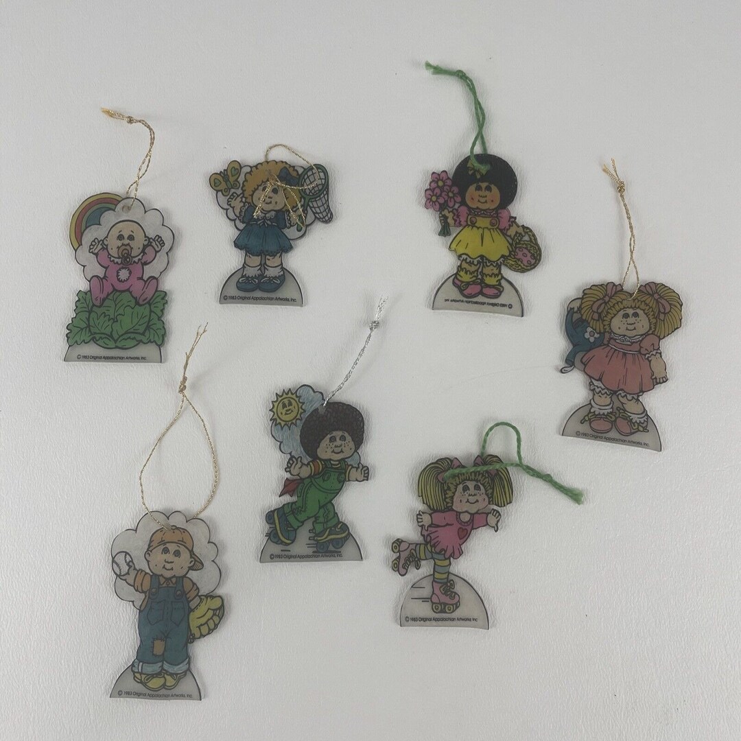 Shrinky Dinks Cabbage Patch Kids Lot Christmas Ornaments Colorforms ...