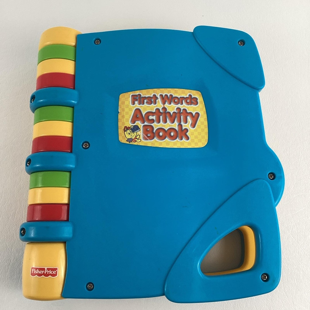 Fisher Price First Words Activity Book Electronic Toddler Learning ...