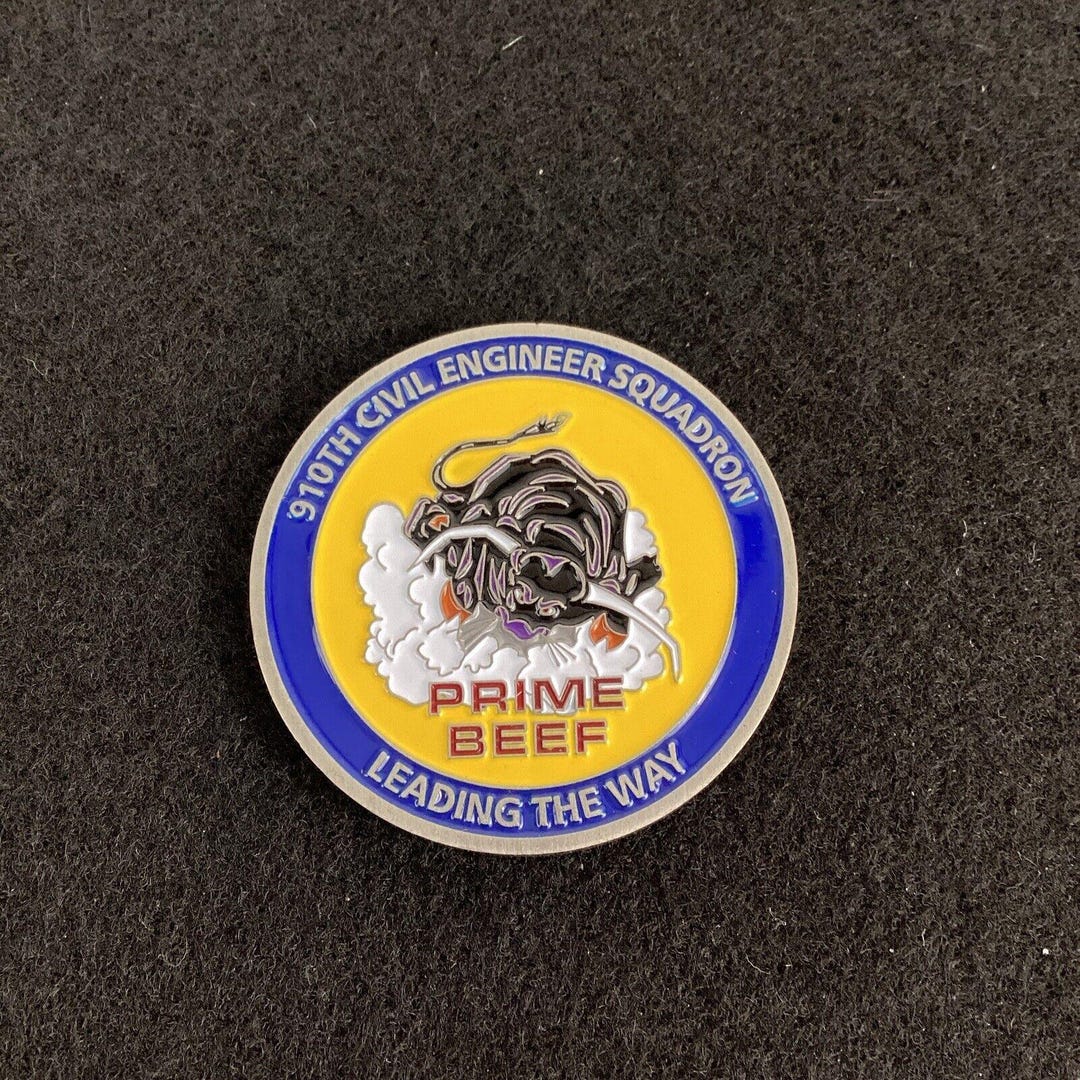 Air Force Challenge Coin 910th Civil Engineering Squadron Prime Beef ...