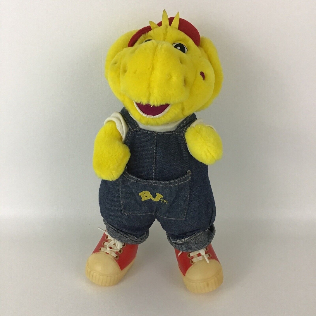 Barney & Friends BJ Yellow Dinosaur 12 Plush Stuffed Animal Toy Vintage ...