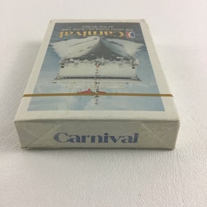 Carnival Cruise Lines Collectible Playing Cards Deck Ship New Sealed ...