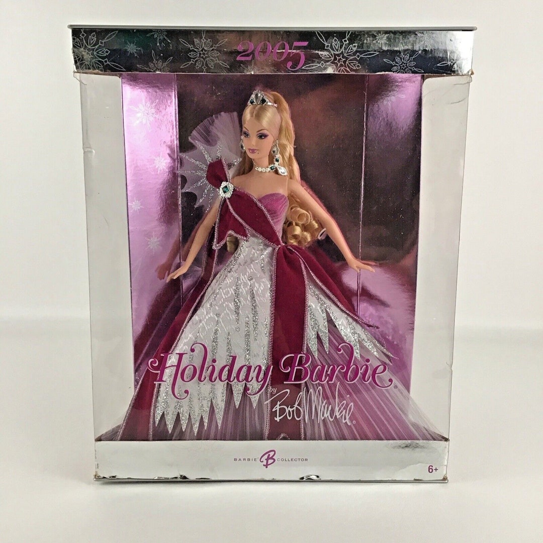 Barbie Doll 2005 Holiday Barbie Bob Mackie Collector Figure Vintage ...