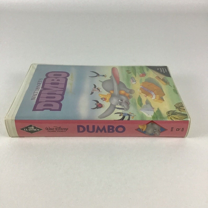 Walt Disney VHS Tape Dumbo Black Diamond Pink Cover Movie - Etsy