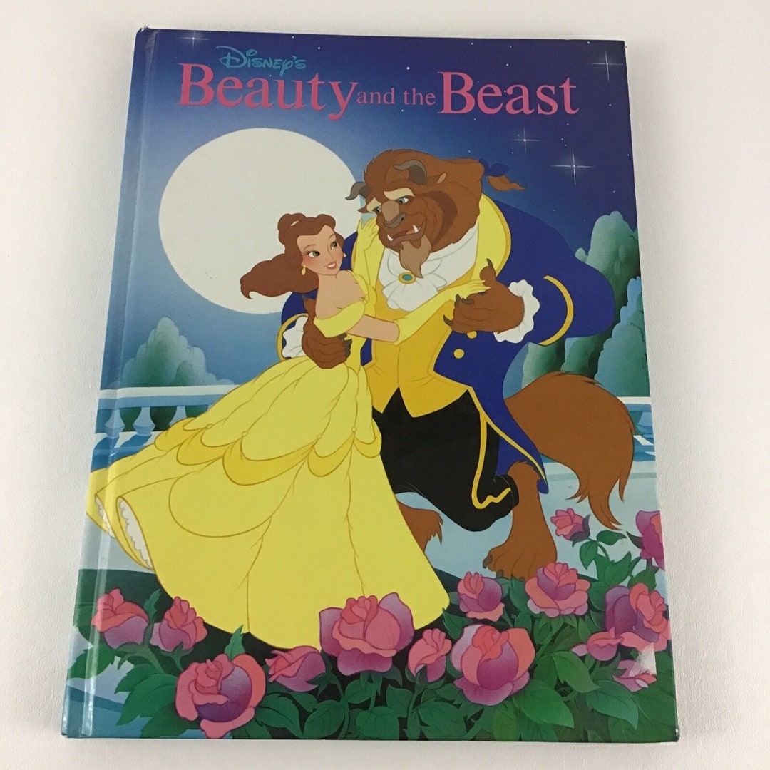 Disney Beauty and the Beast Hardcover Book Princess Storybook Vintage ...