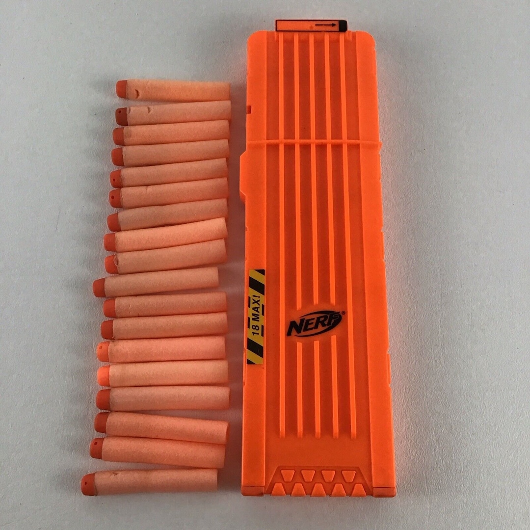 Nerf N Strike Ammunition Clip 18 Max Soft Darts Ammo Holder Hasbro Toy ...
