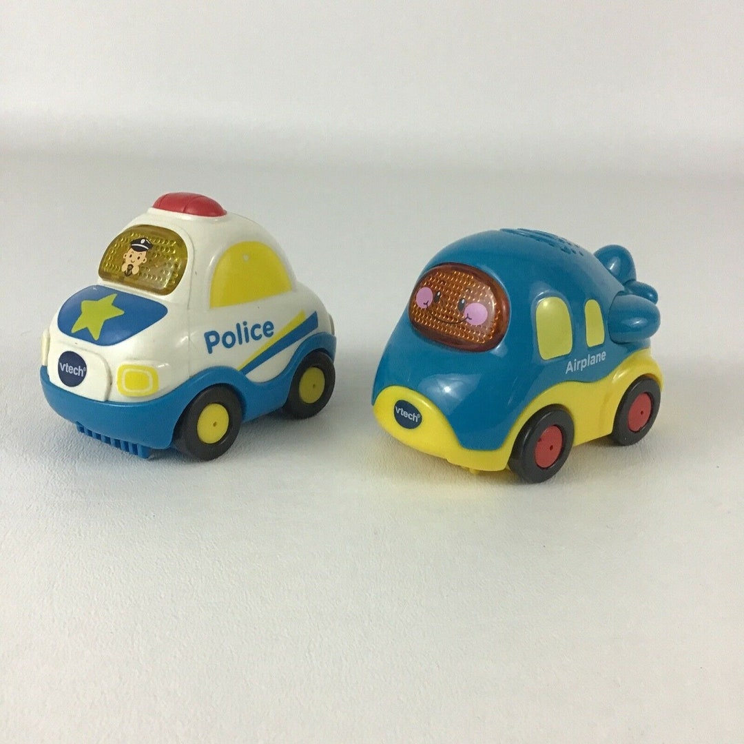 Vtech Go Go Smart Wheels Vehicle Light up Sounds Police Car Airplane ...