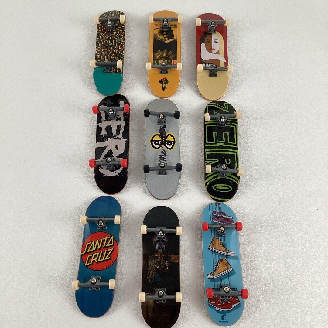 Tech Deck Finger Boards Mini Skateboard Lot Santa Cruz Zero Finesse ...