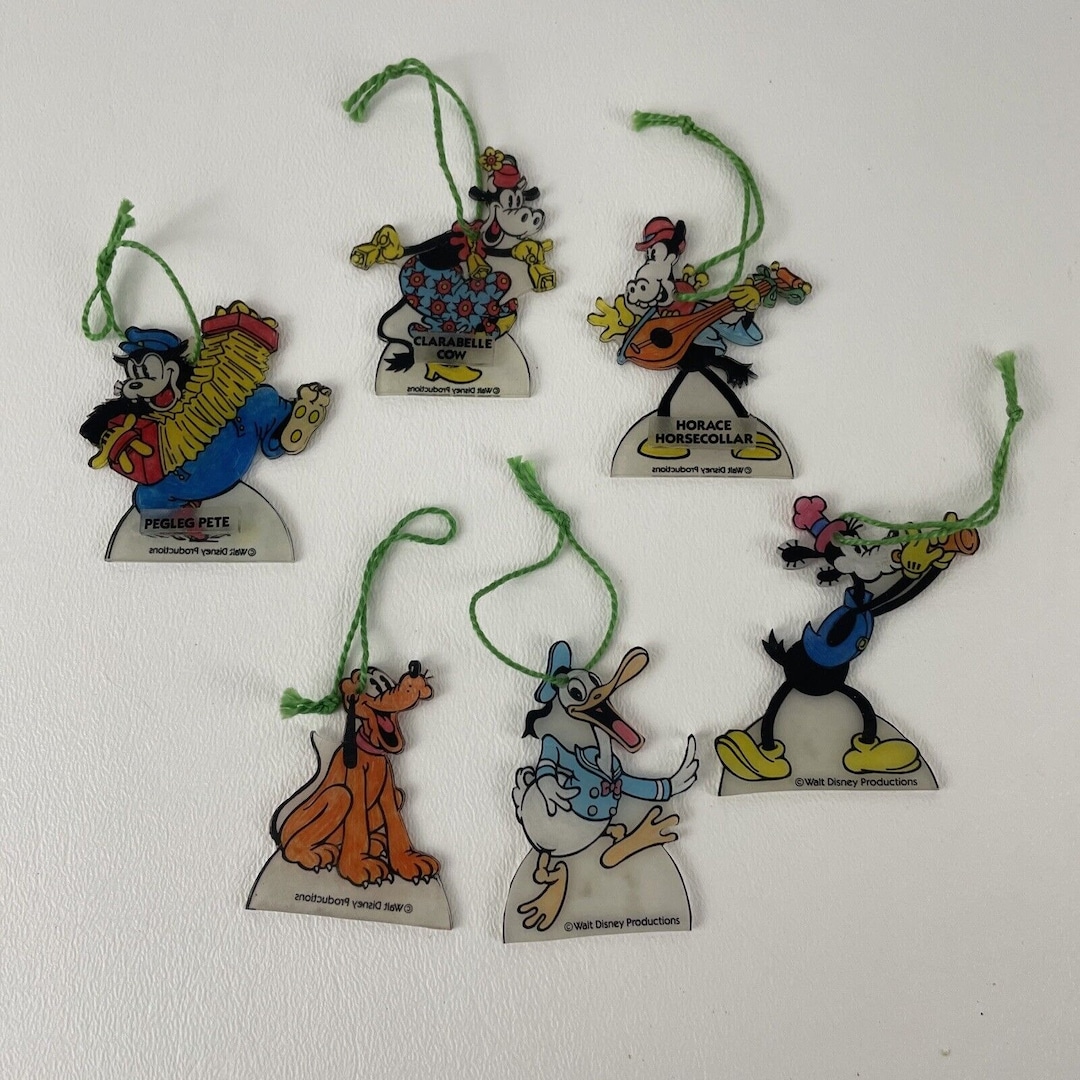 Shrinky Dinks Mickey Mouse 6pc Lot Christmas Ornaments Colorforms ...