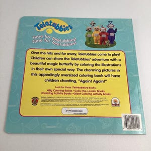 Teletubbies the Butterfly Big Coloring Book Tear Out Pages Dipsy Tinky ...