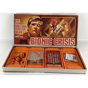 The Six Million Dollar Man BIONIC CRISIS Board Game MINT Parker Vintage ...