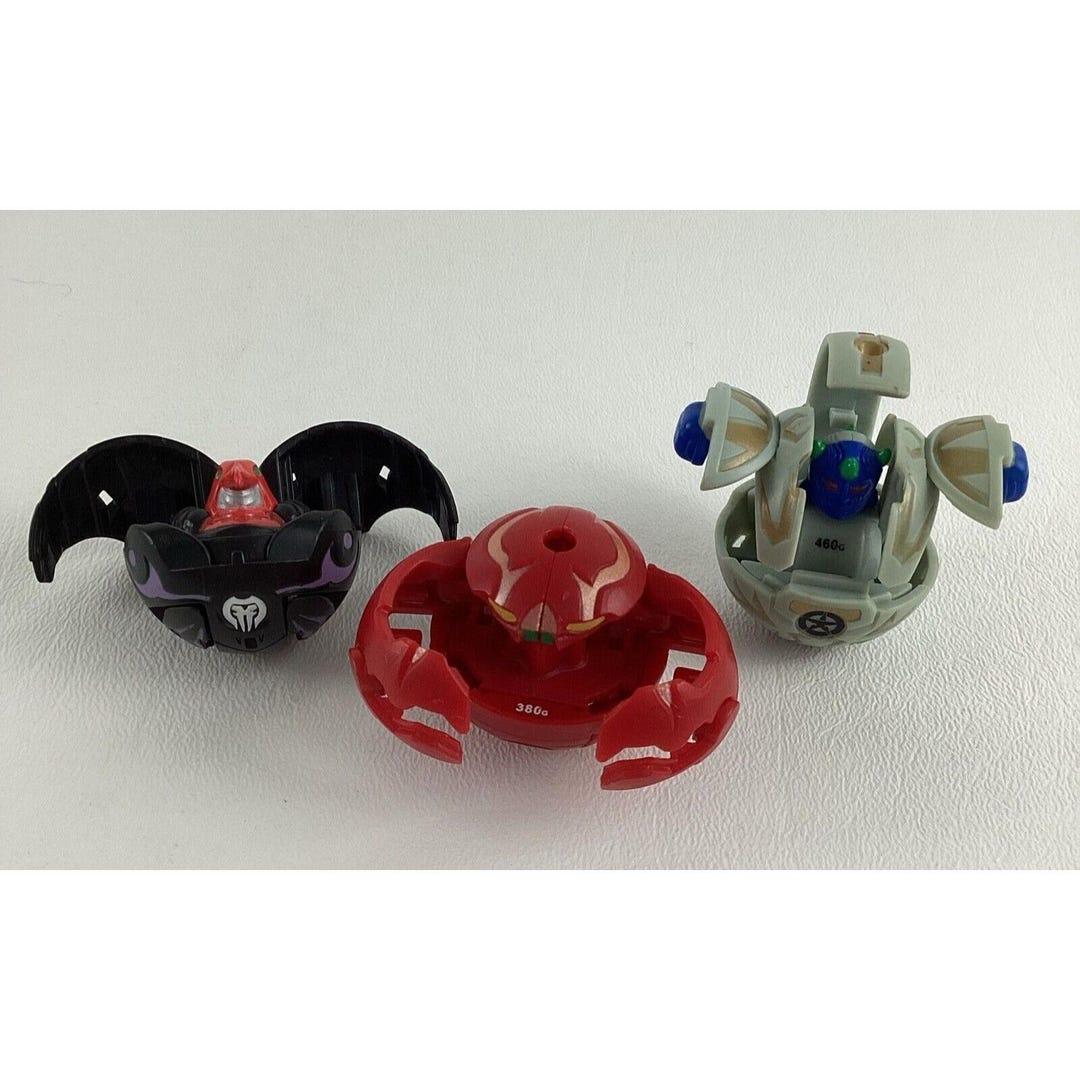 Bakugan Battle Brawlers Terrorclaw Warrius Ravenoid Figure Lot Game ...