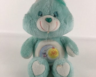 Bedtime Care Bear Plush Stuffed Animal, Vintage 80s Moon Star Care Bear ...