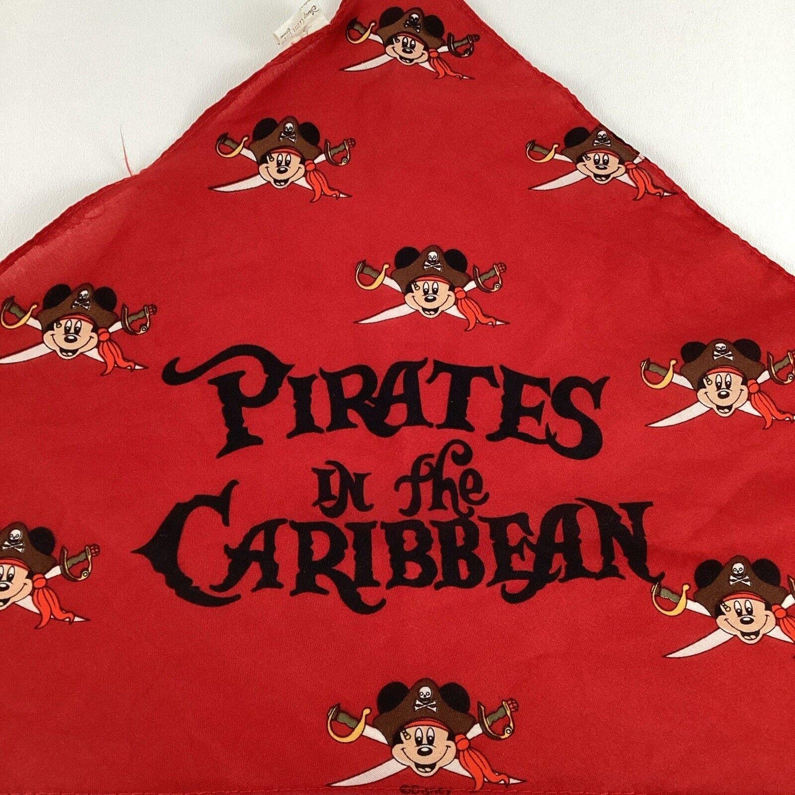 Disney Cruise Lines Mickey Pirates of the Caribbean Red Bandana Head ...