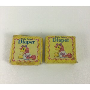 My Little Pony Cloth Diapers Lot Baby Pony Diaper Original Box Vintage ...