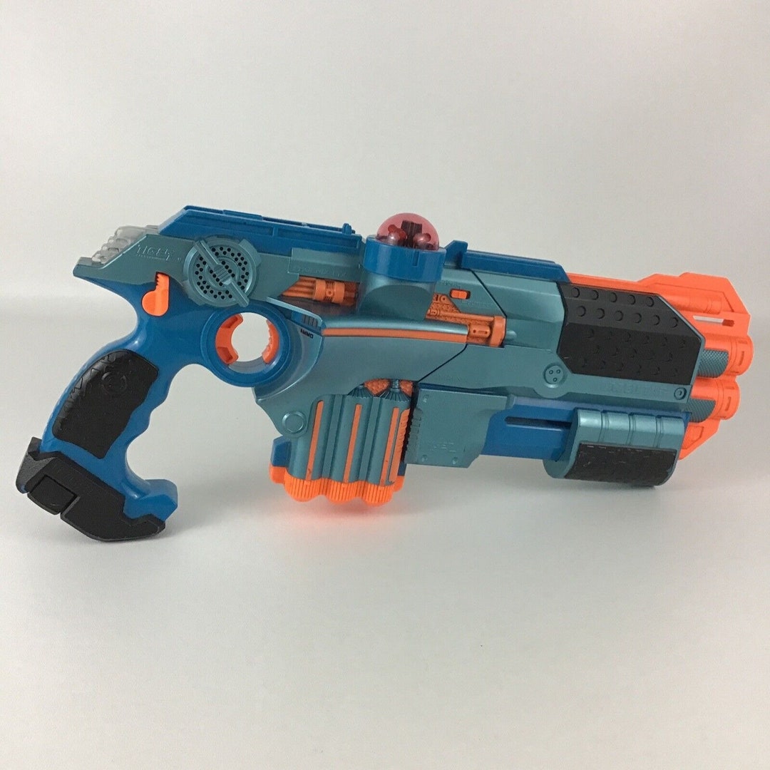 Nerf Lazer Tag Phoenix LTX Shotgun Attachment Blue Electronic Weapon Hasbro Etsy UK