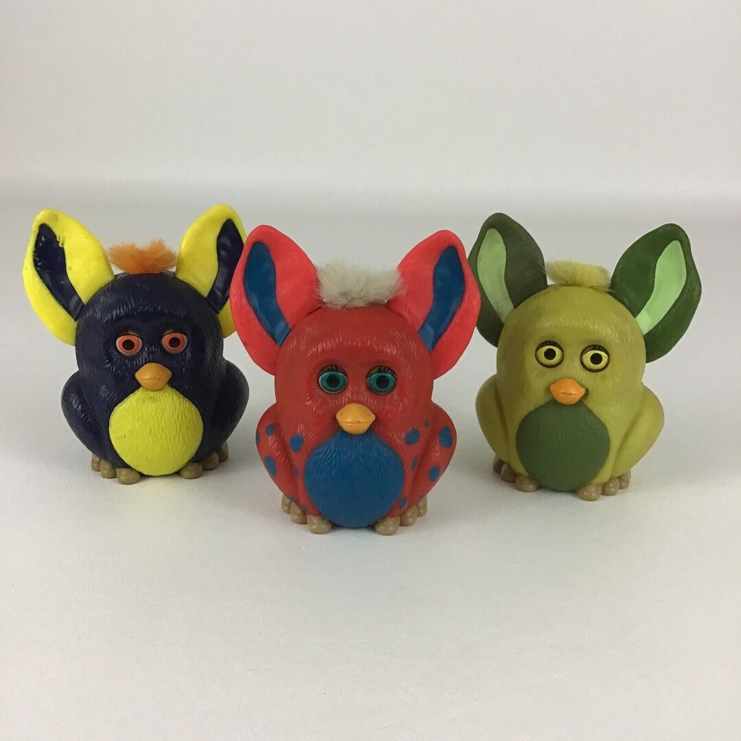 Furby Burger King Kids Meal Collectible Figures 3pc Lot Toy Pets Hasbro ...