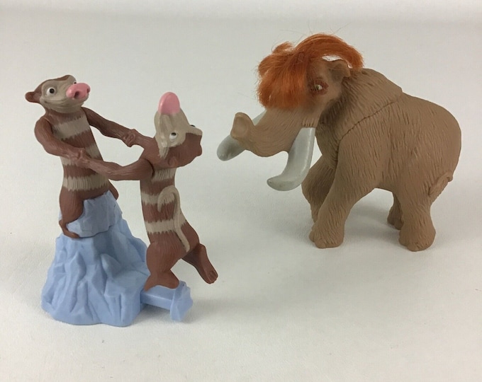 Ice Age Movie the Meltdown Burger King Eddie & Crash Dancing Figures ...