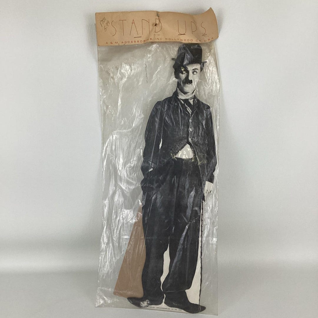 Charlie Chaplin Stand Ups Vintage Hollywood Celebrity Cut Out Silent ...