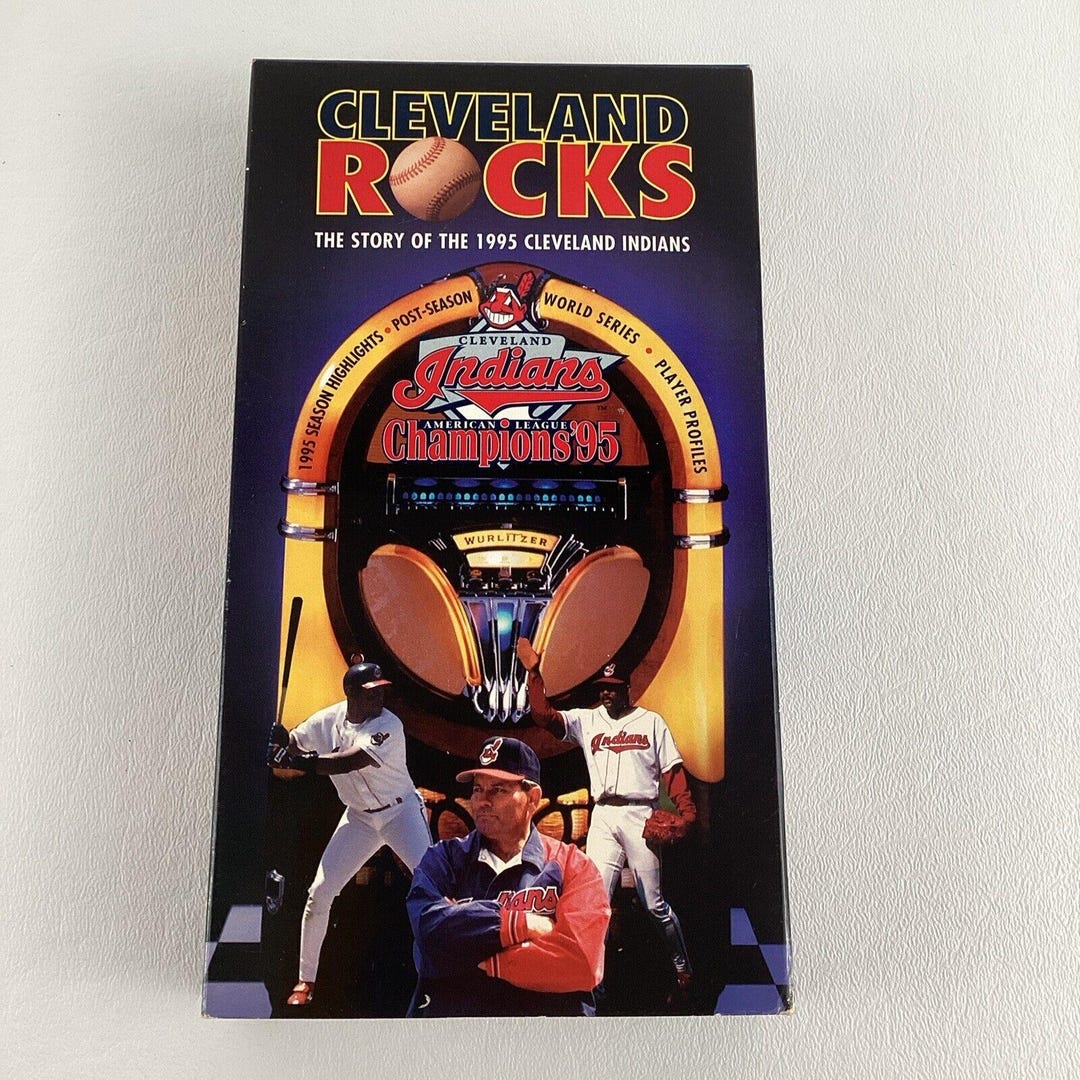 Cleveland Rocks VHS Tape Indians 1995 Season Highlights Player Profiles ...