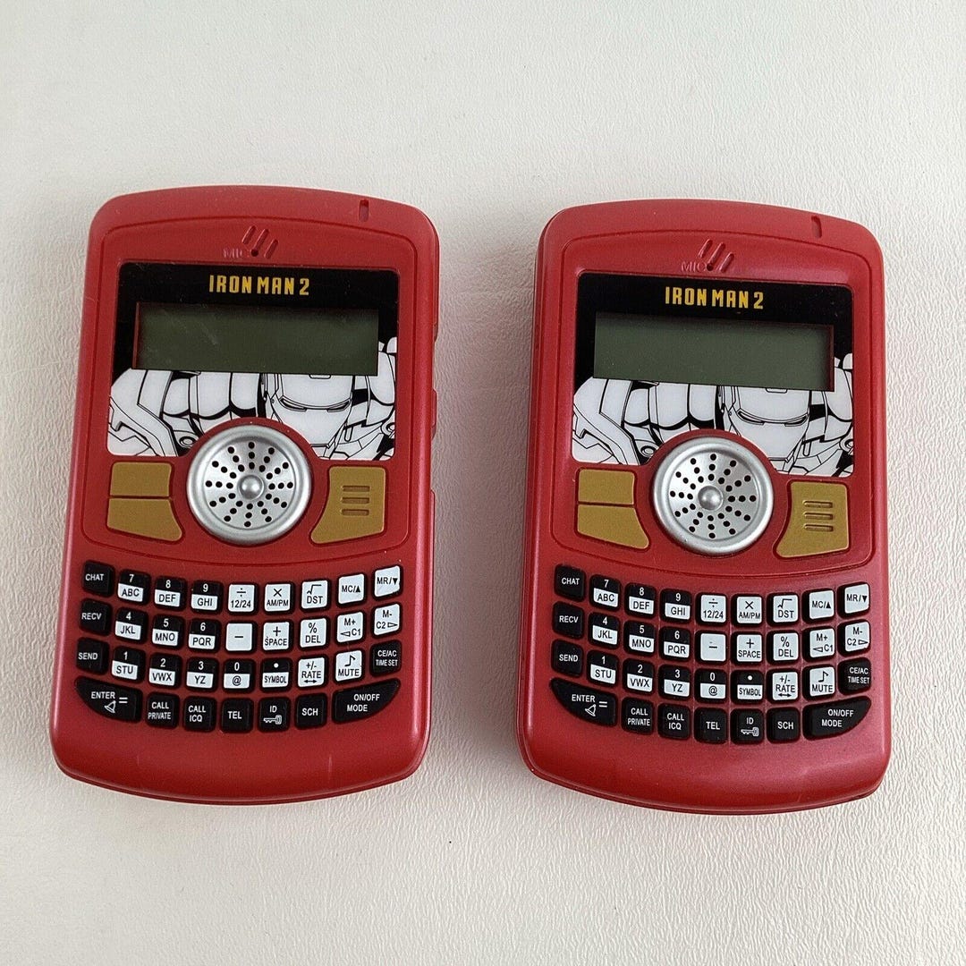 Marvel Iron Man SMS Text Messenger Set Send Receive Messages Hasbro Toy ...