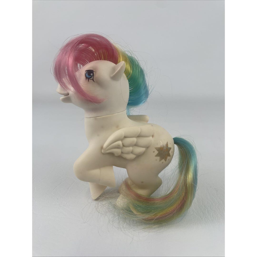 Vintage My Little Pony White Body Starfire 80s Toys G1 Pegasus MLP 1983 ...