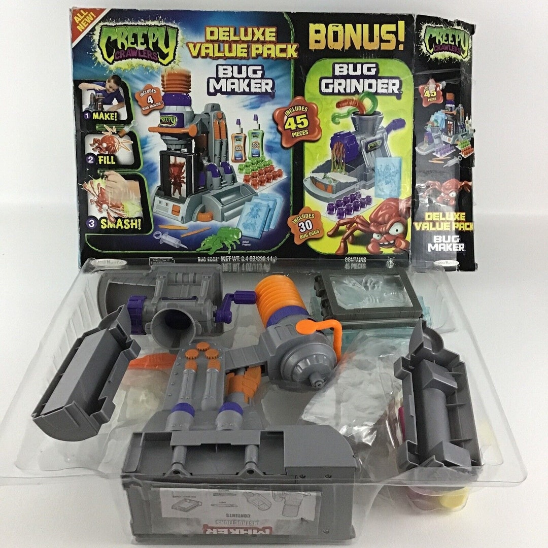 Creepy Crawlers Deluxe Value Pack Bug Maker Bonus Bug Grinder Eggs ...