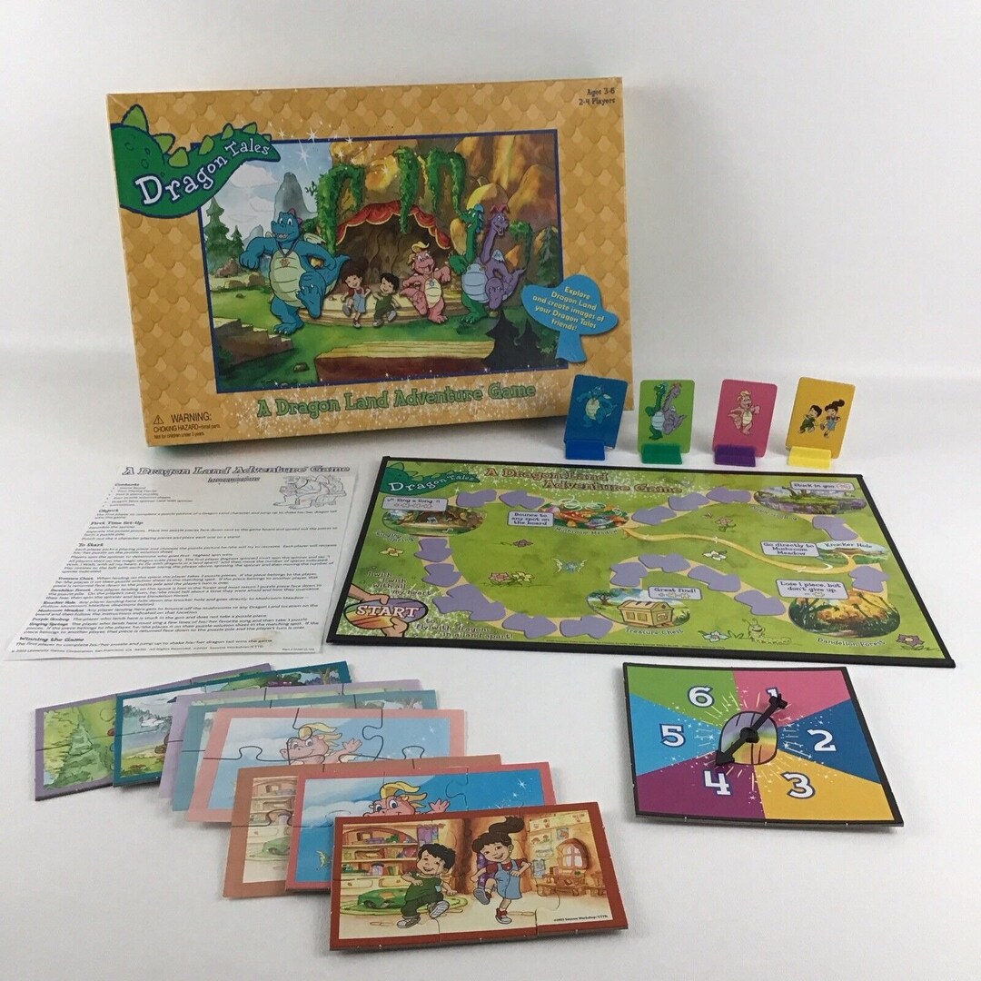 Dragon Tales A Dragon Land Adventure Board Game Vintage 2003 University ...
