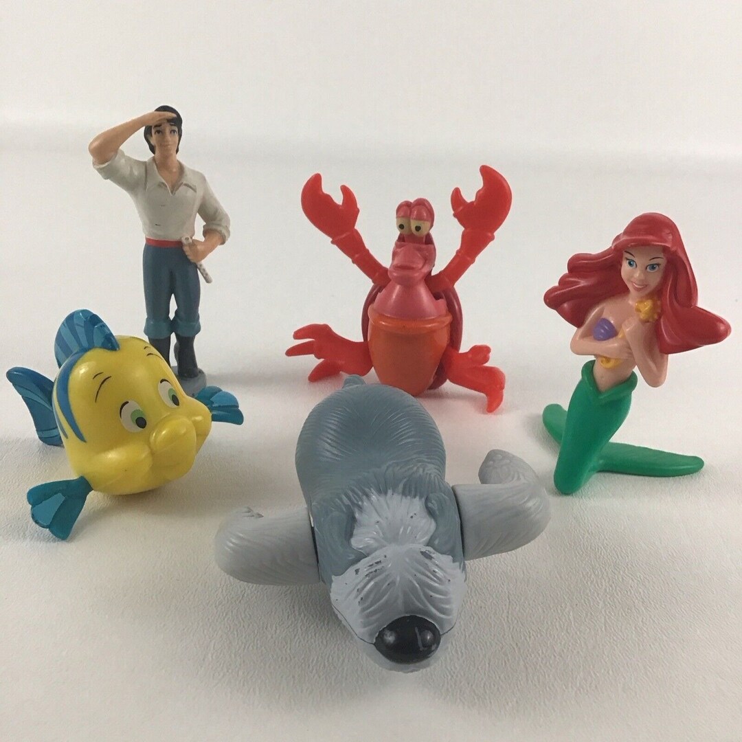 Disney the Little Mermaid Mcdonald's Toy Figure Lot Max Ariel Eric ...