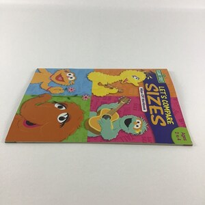 Sesame Street Let's Compare Sizes Wipe off Workbook 2004 Learning ...