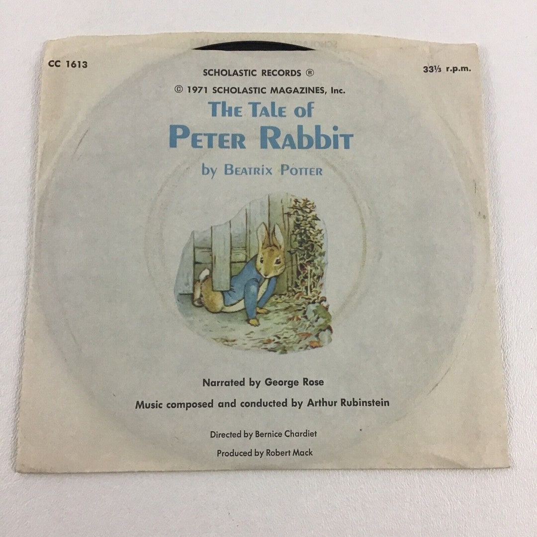 Scholastic Records Tale of Peter Rabbit 33 1/3 RPM Musical Story ... Scholastic Records Tale of Peter Rabbit 33 1/3 RPM Musical Story ...