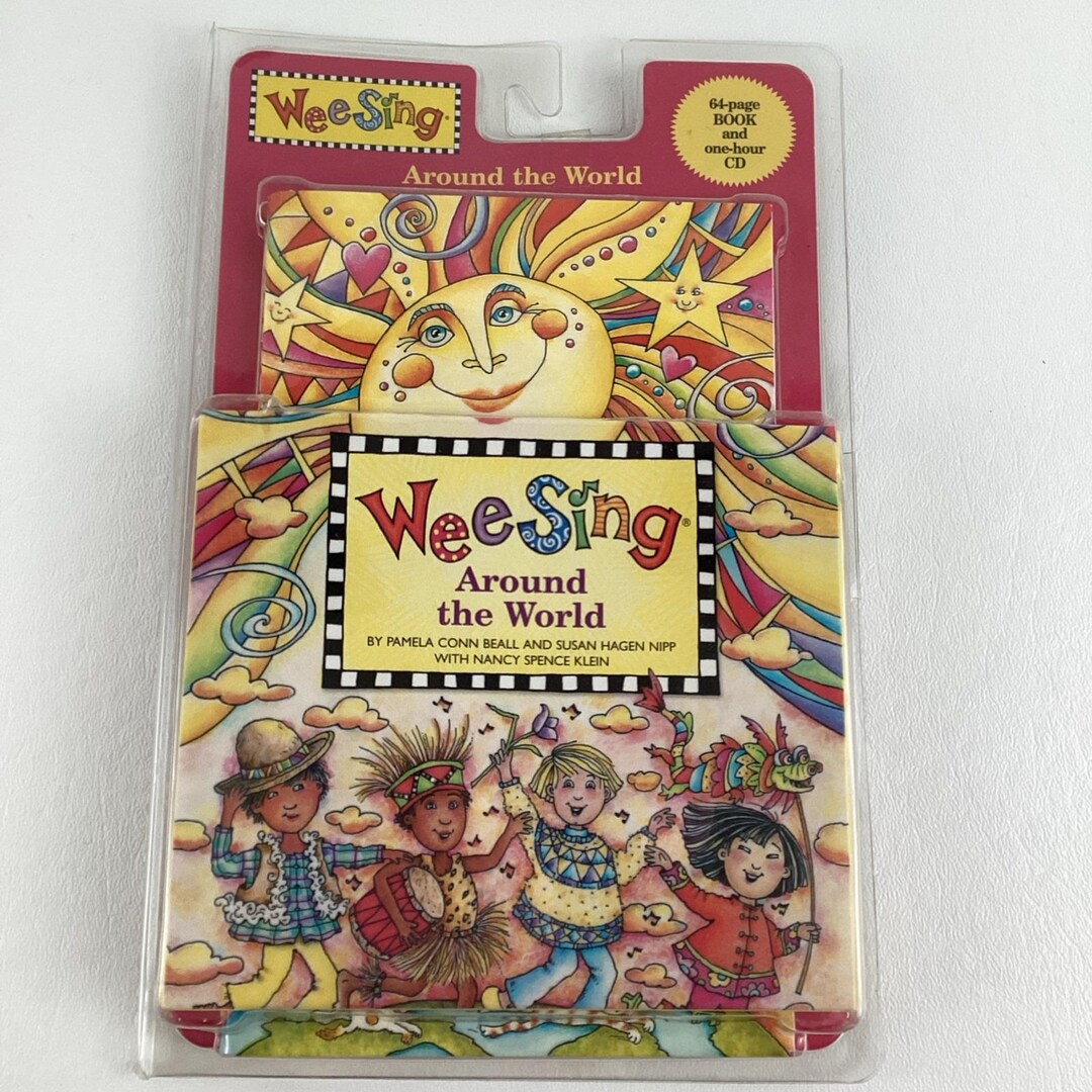 Wee Sing Around the World Book CD Musical Entertainment Lyrics Vintage ...