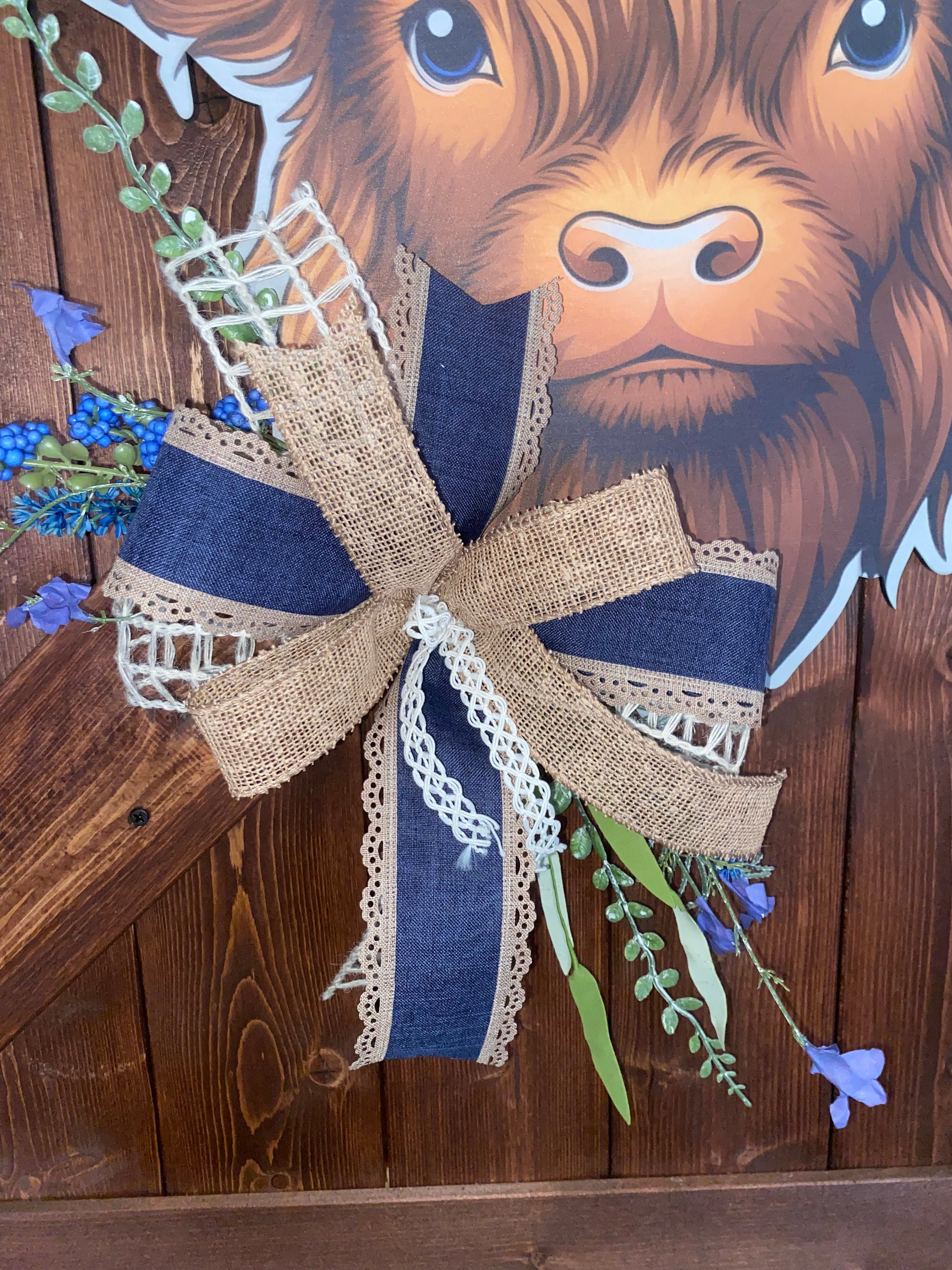 Mothers Day Gift, Highland Cow Door Hanger, Highland Cow Decor ...