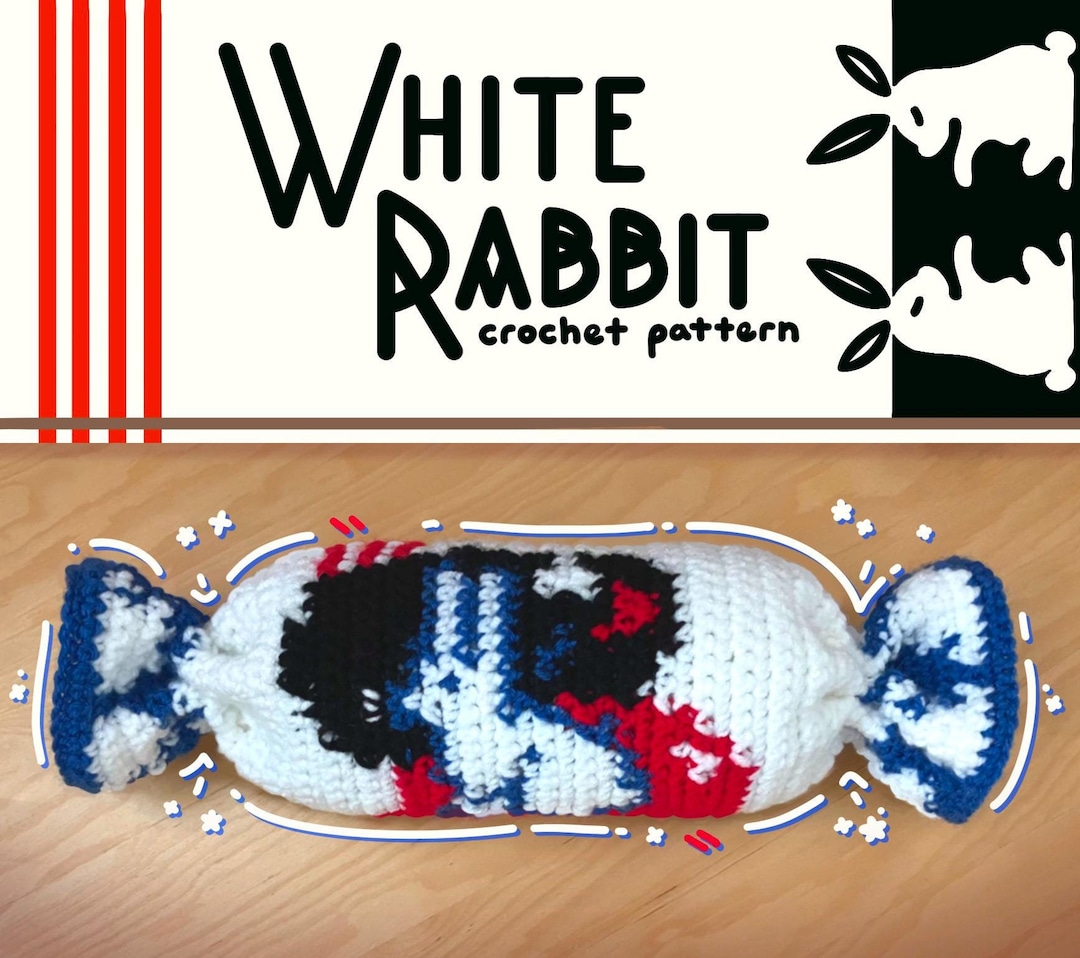 White Rabbit Candy Crochet Pattern (includes Pixel Grid) - Etsy