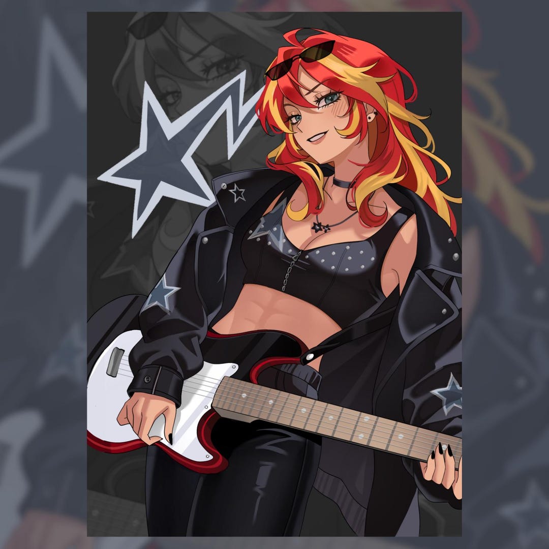 Sunset Shimmer MLP Art Print | 5x7" & 10x14" - Etsy