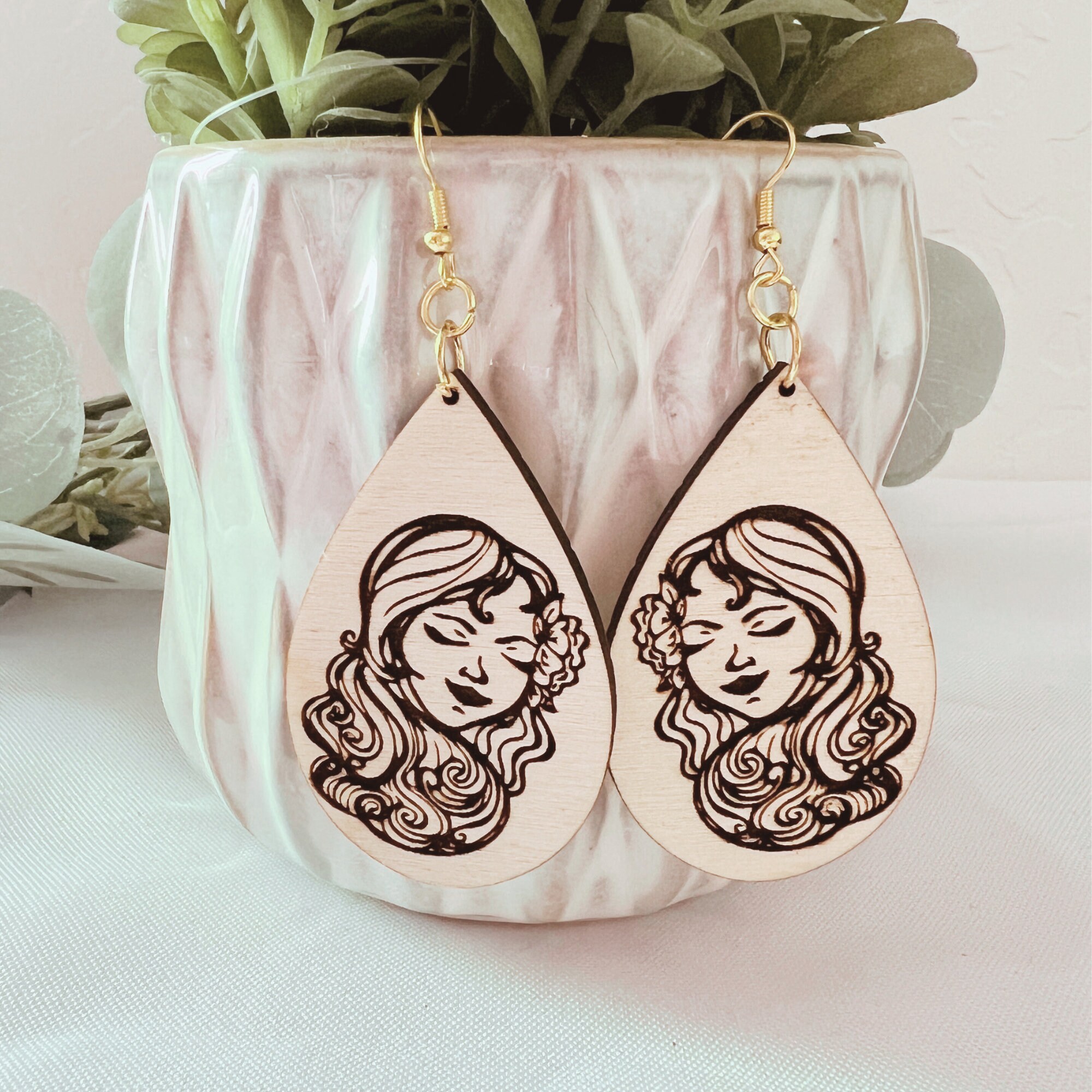 Island Girl SVG Earring File for Laser Cutters Digital Download No ...