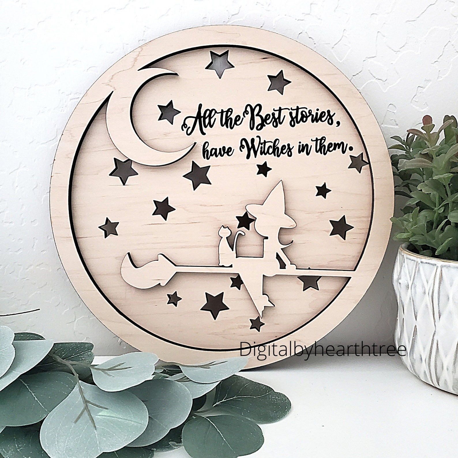 SVG Digitale Hexe Halloween Datei Laser Cut Digital Download Urlaub ...