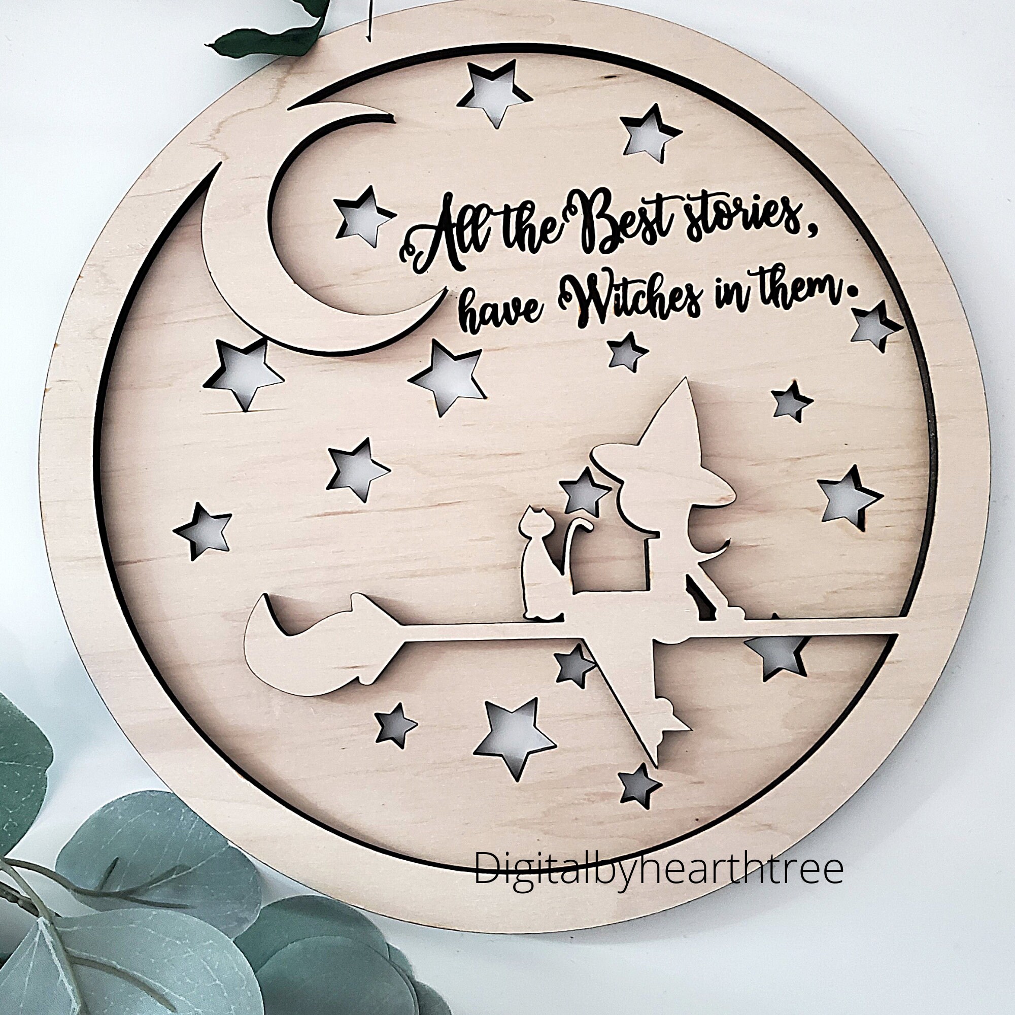 SVG Digitale Hexe Halloween Datei Laser Cut Digital Download Urlaub ...